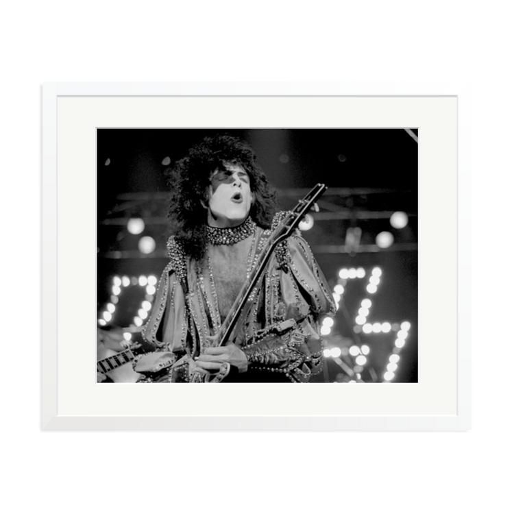 Paul Stanley 1979 by Janet Macoska | Framed Photography