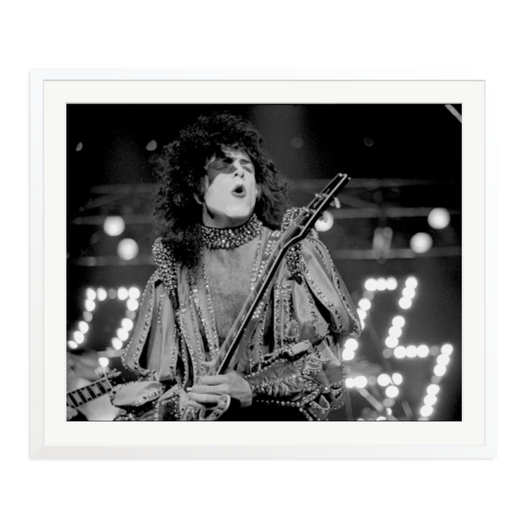 Paul Stanley 1979 by Janet Macoska | Framed Photography